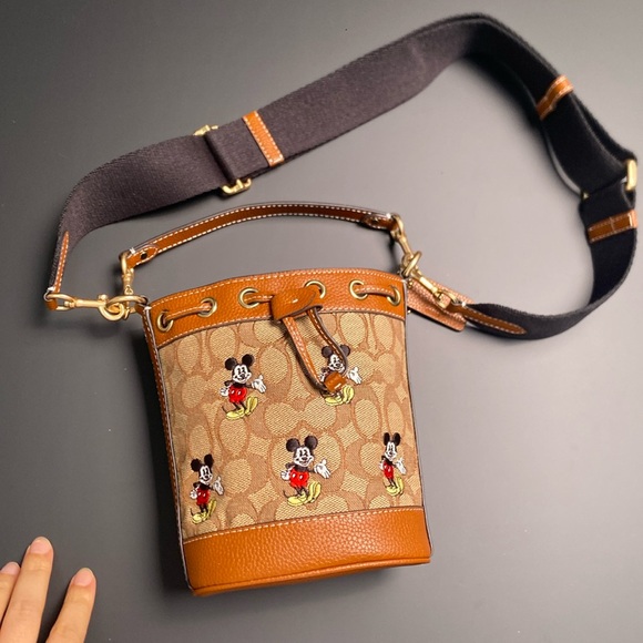 Coach | Bags | Disney X Coach Mini Mickey Mouse Dempsey Bucket Bag ...